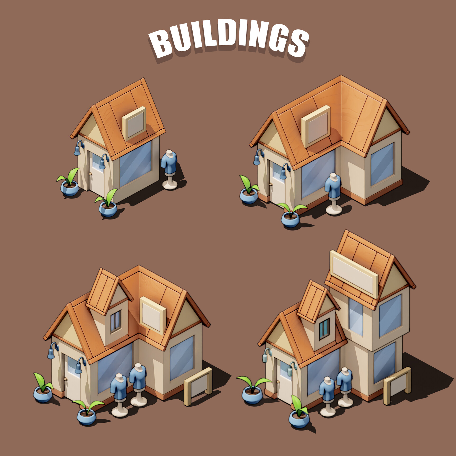 ArtStation - Game buildings