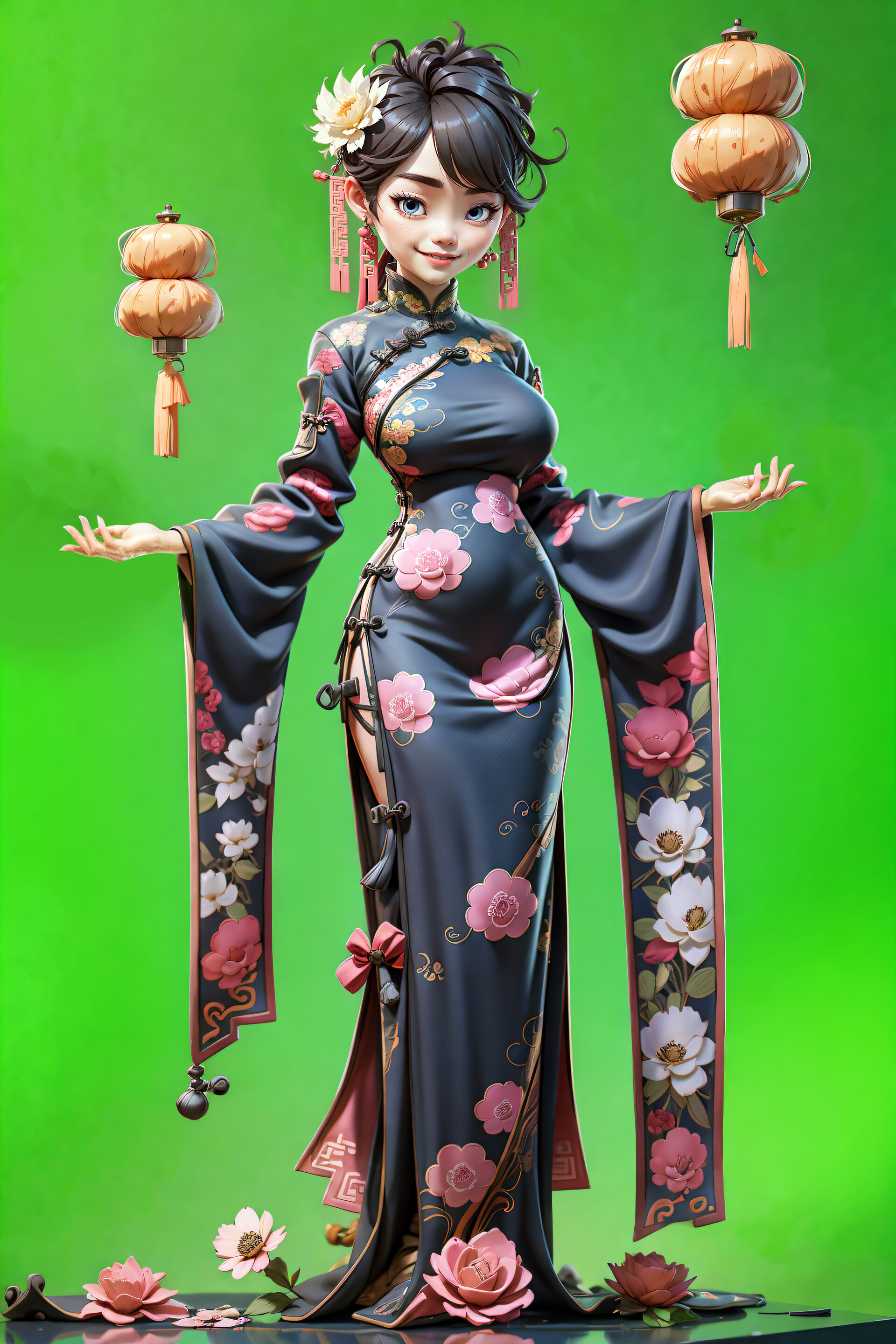 ArtStation - Portrait of a young asian girl