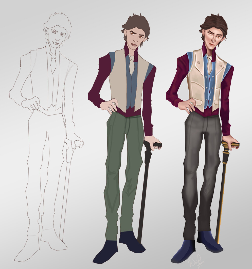 ArtStation - 2d Character design,