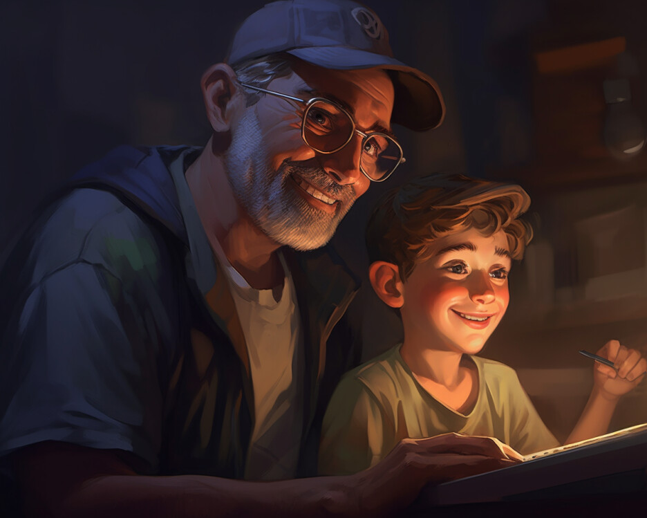 ArtStation - Shared Moments of Father and Son
