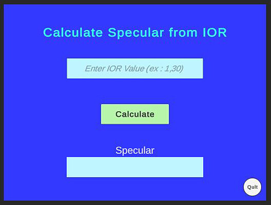 ArtStation - Specular to IOR