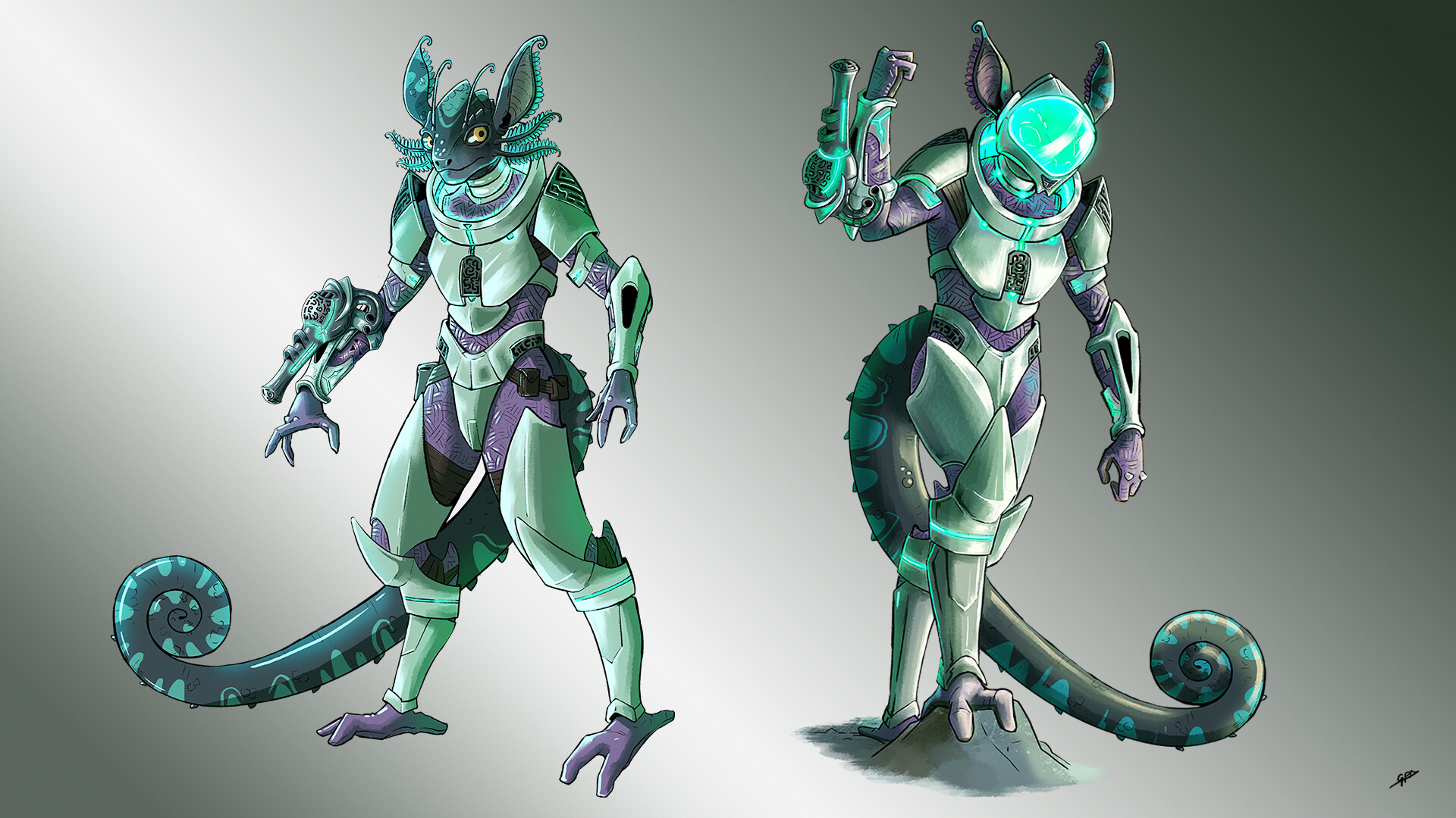 ArtStation - Space Salamander Scout