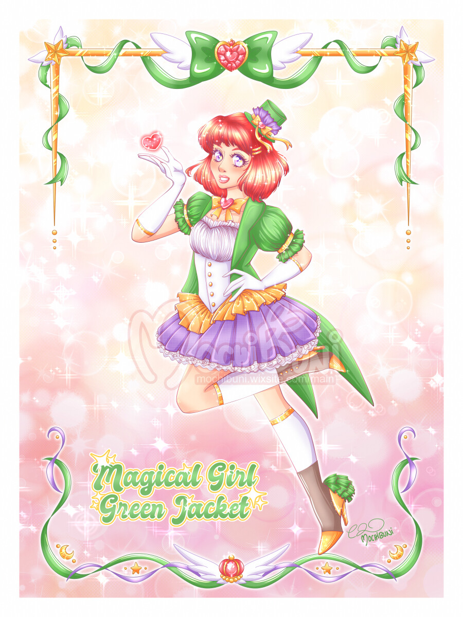 ArtStation - Magical Girl Green Jacket