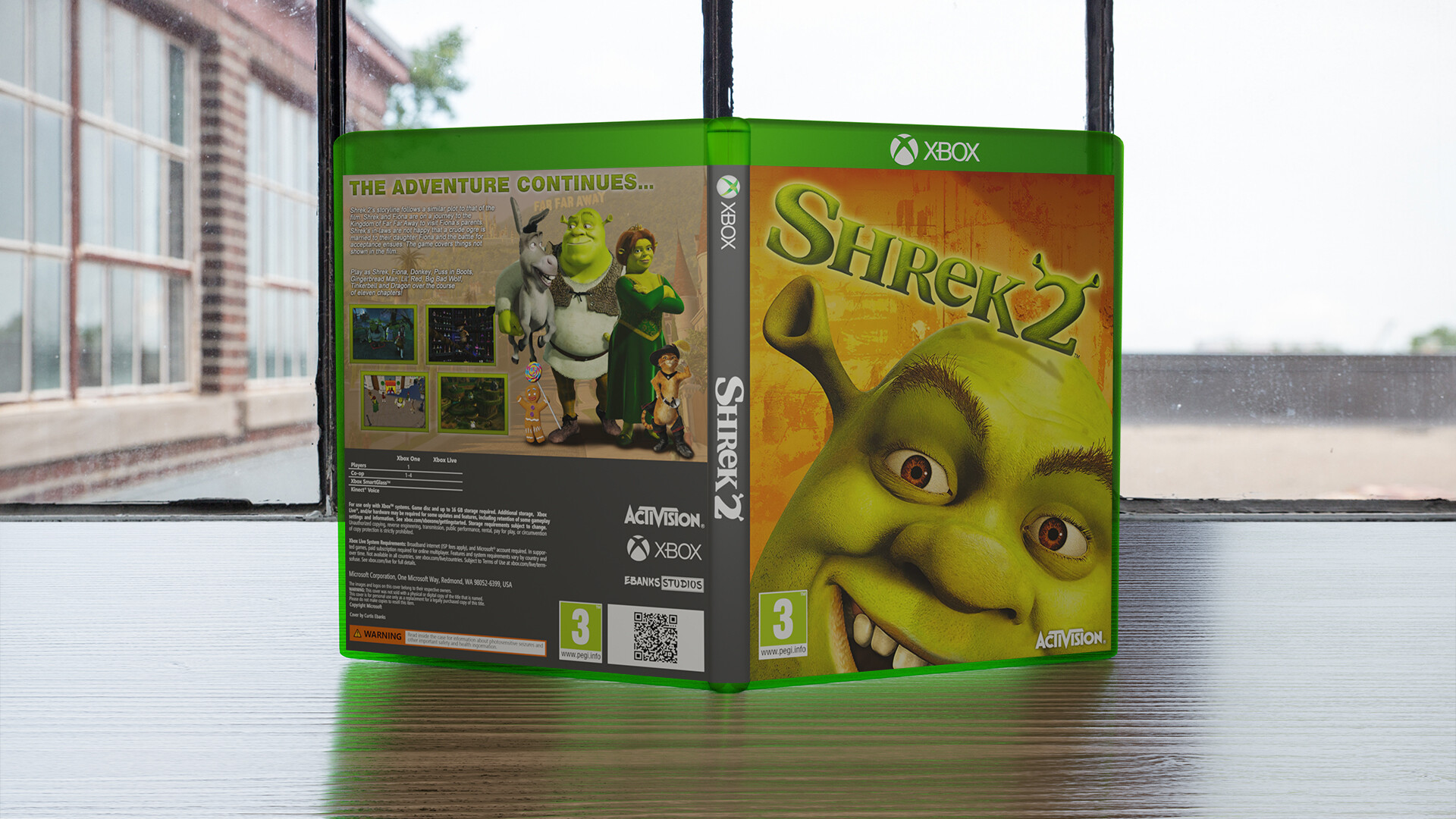 Curtis Ebanks - Shrek 2 Custom PS2 / Xbox One Cover