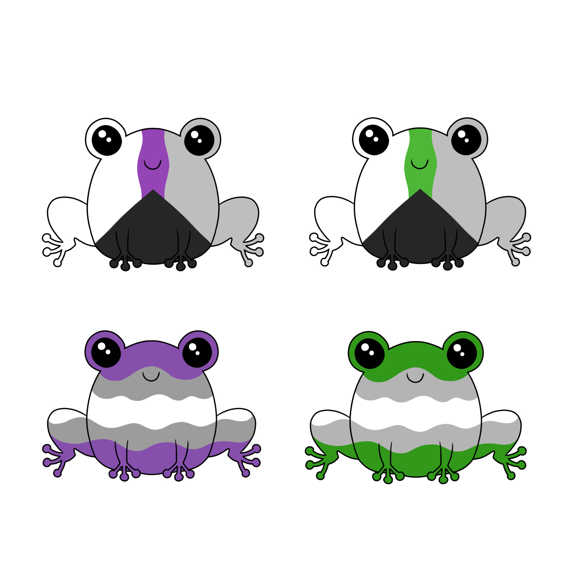 ArtStation - Group 4 Pride Frogs