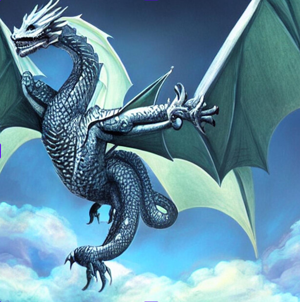 ArtStation - Silver dragon