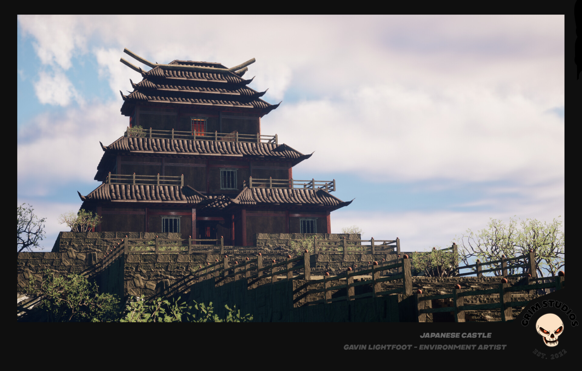 ArtStation - Japanese Castle