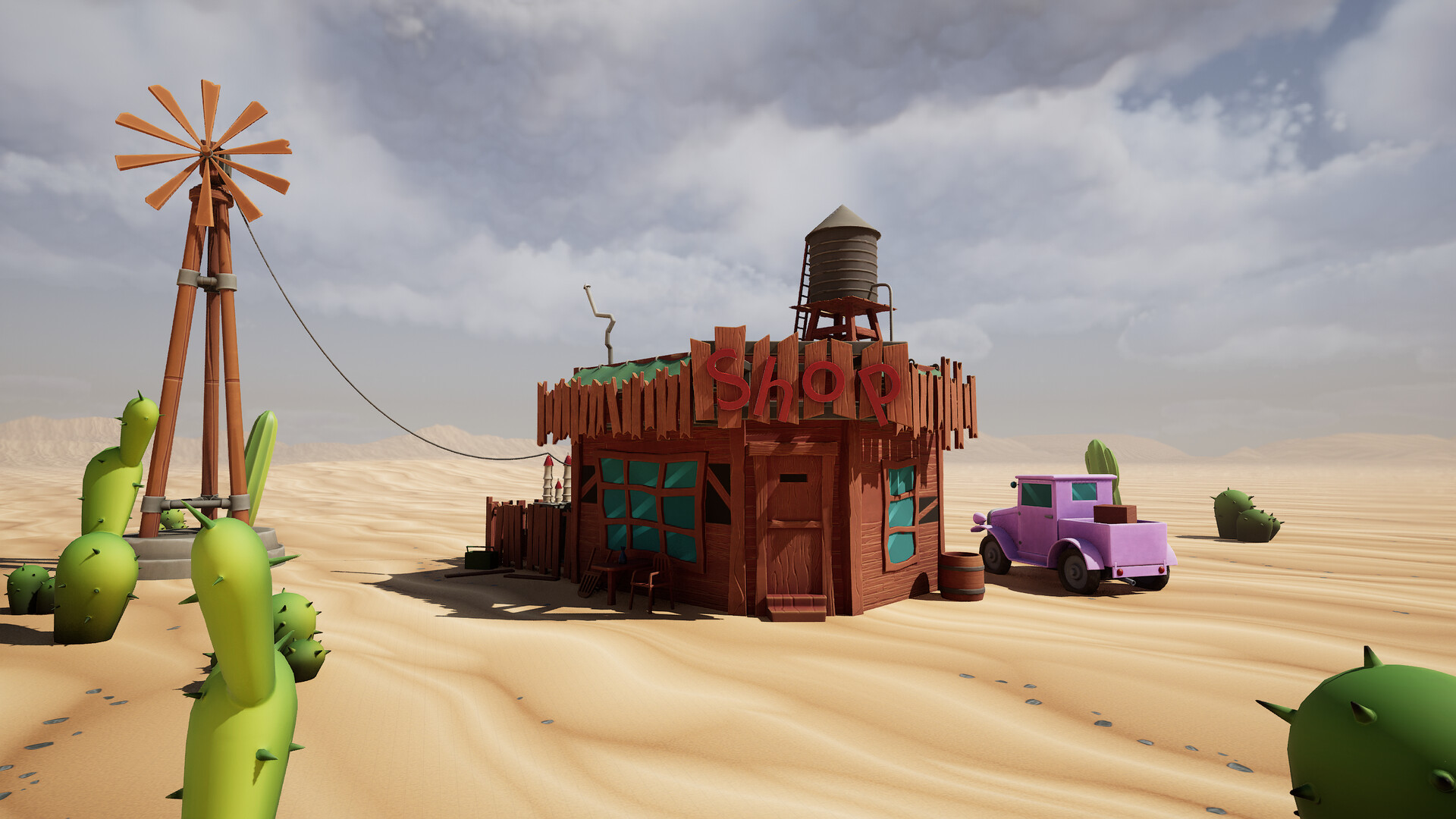 ArtStation - Stylized "Western Shop"