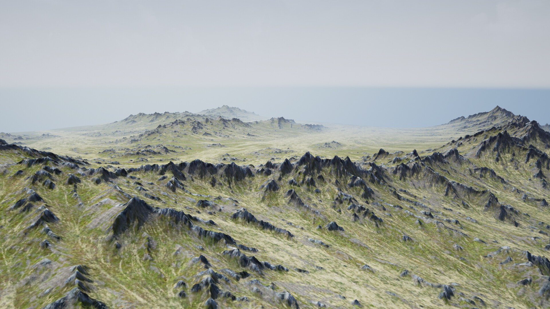 Istvan Szalai - Terrain set for Unreal engine. UV tile and texture ...