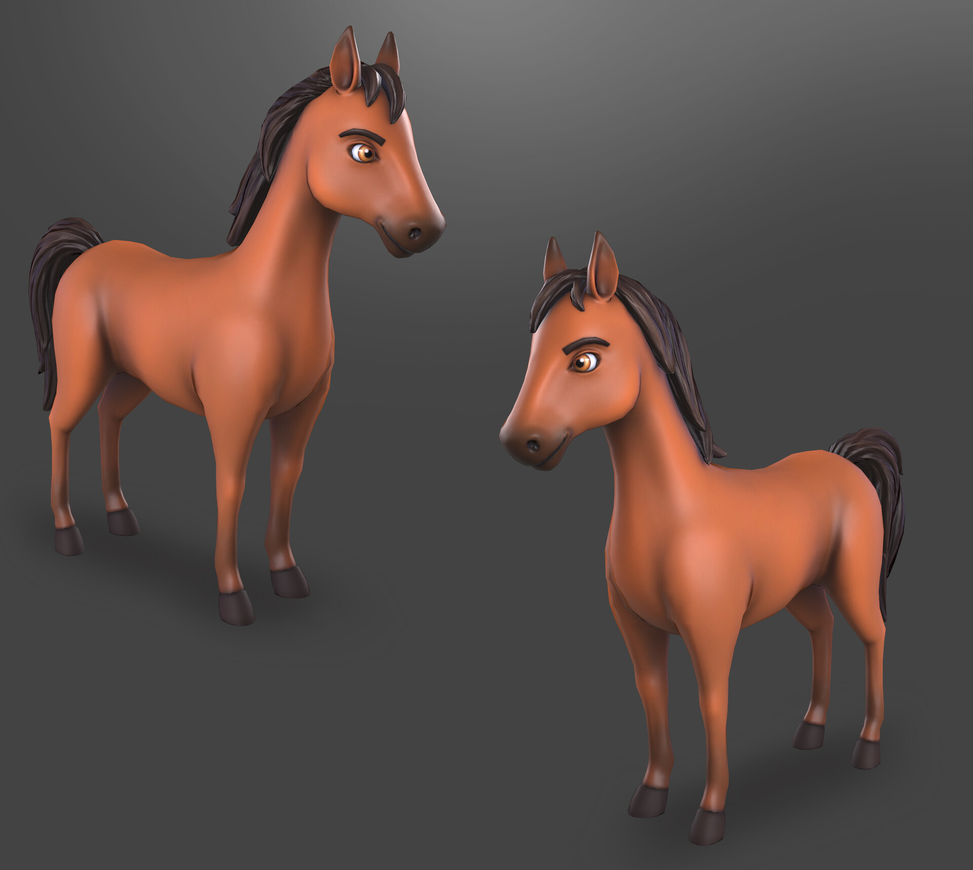 ArtStation - Cartoon Horse