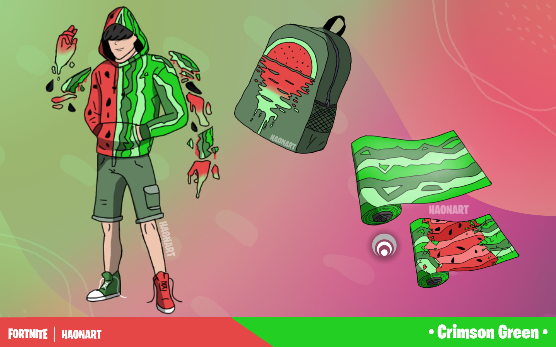 HaonArt - Fortnite Skin set Concept | Juicy Summer set