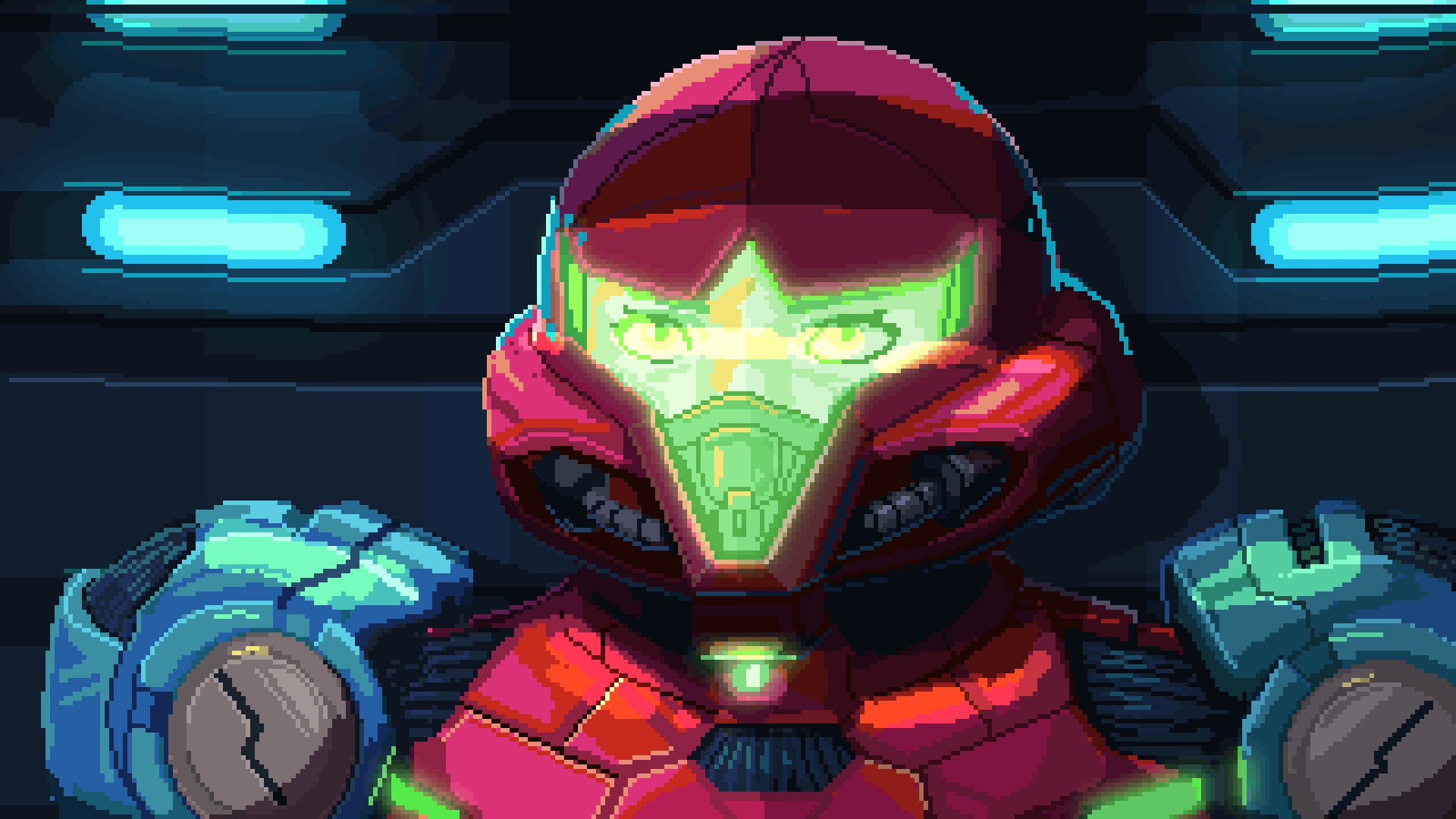 ArtStation - Metroid Dread Elevator | Pixel Art