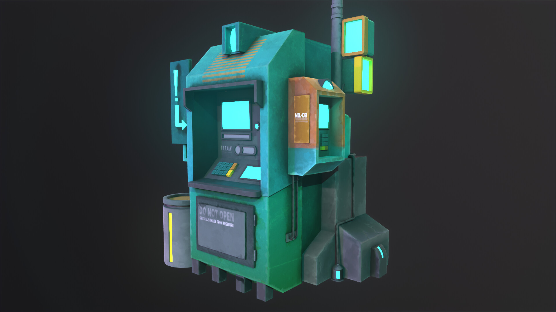 ArtStation - Stylized Sci-Fi Station