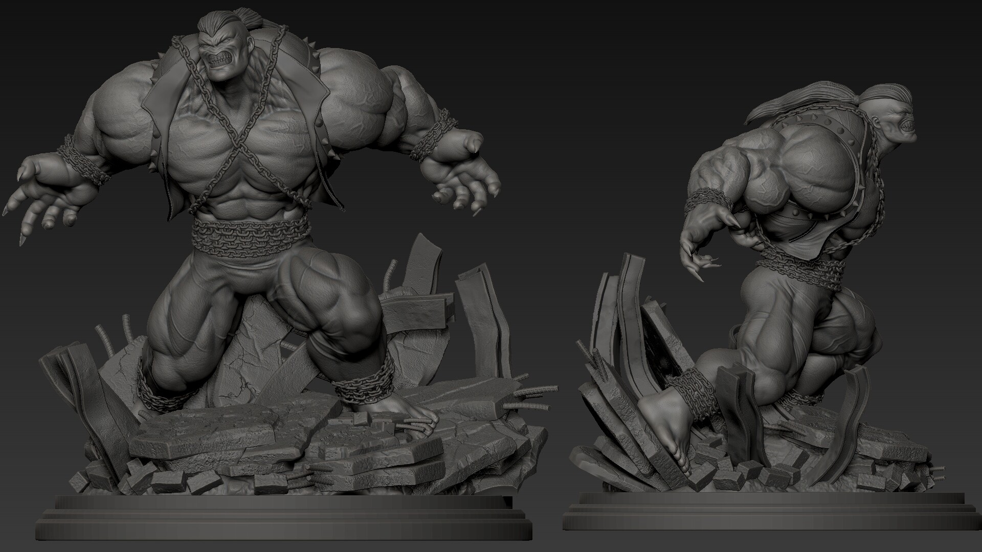 ArtStation - Pitt, extreme comicbook anatomy