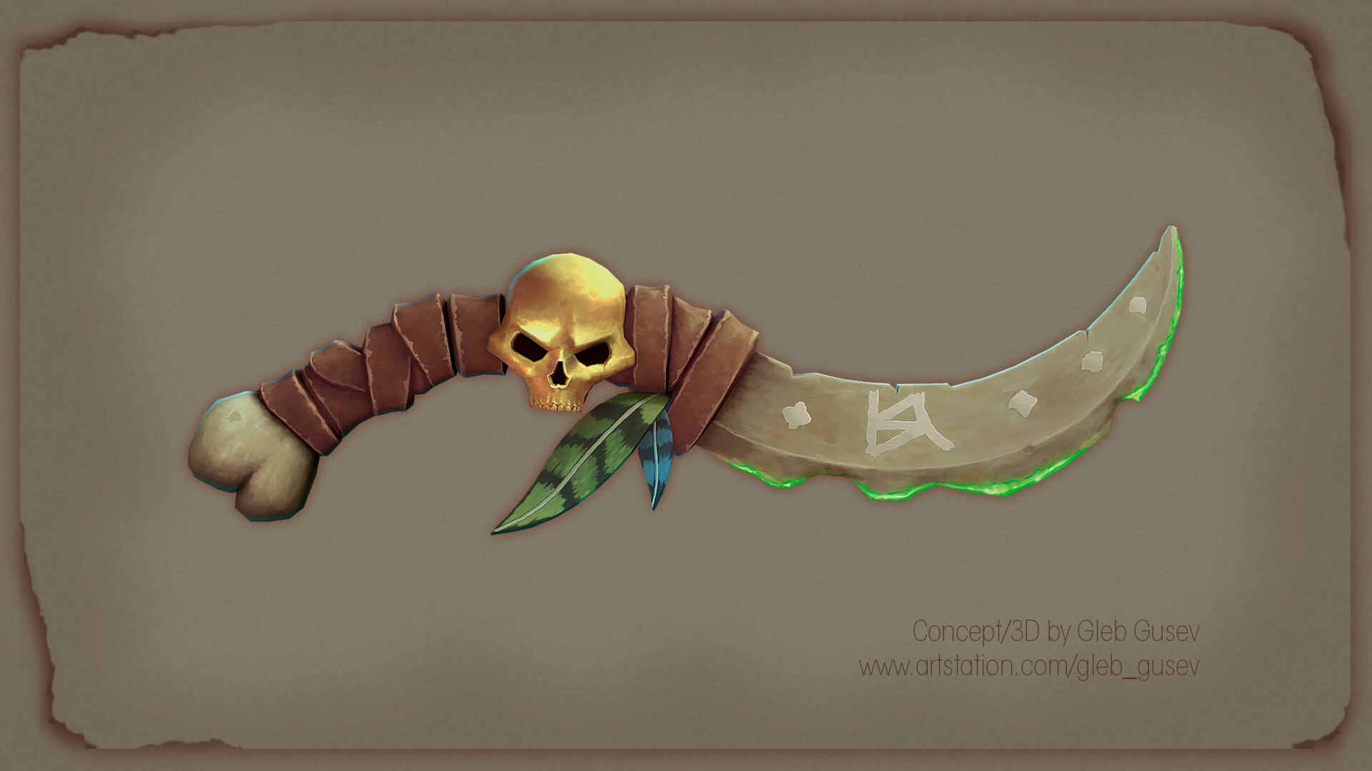 Gleb Gusev - Poisoned dagger of the Troll Rogue [Hand-Painted]