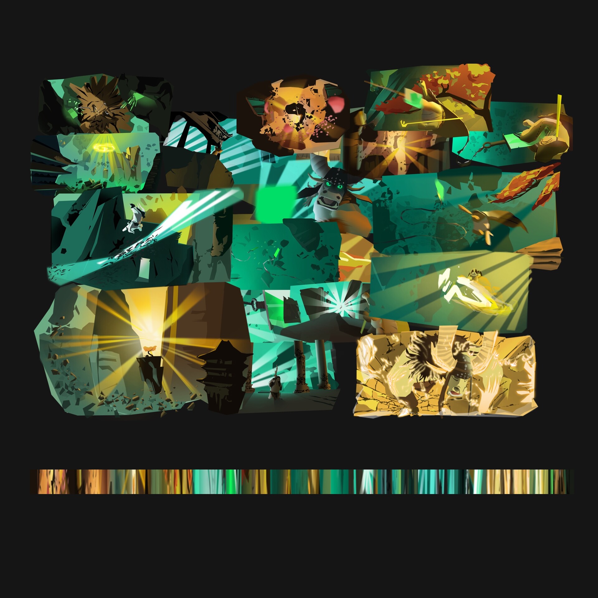 ArtStation - Kung fu panda 3 Color Script