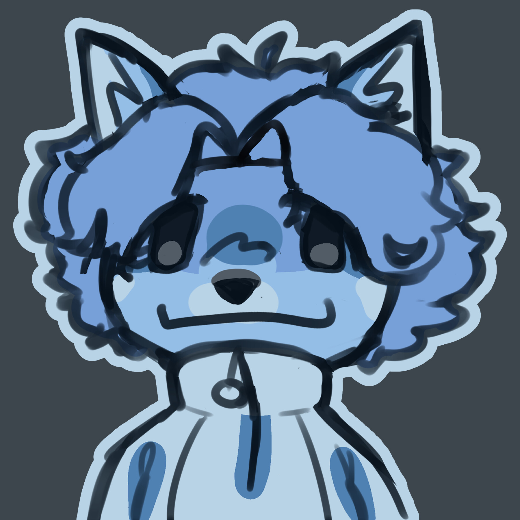 ArtStation - blue dog