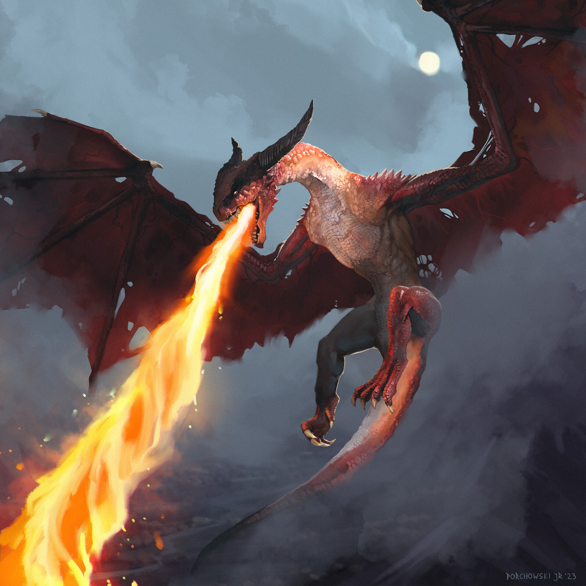ArtStation - Red dragon