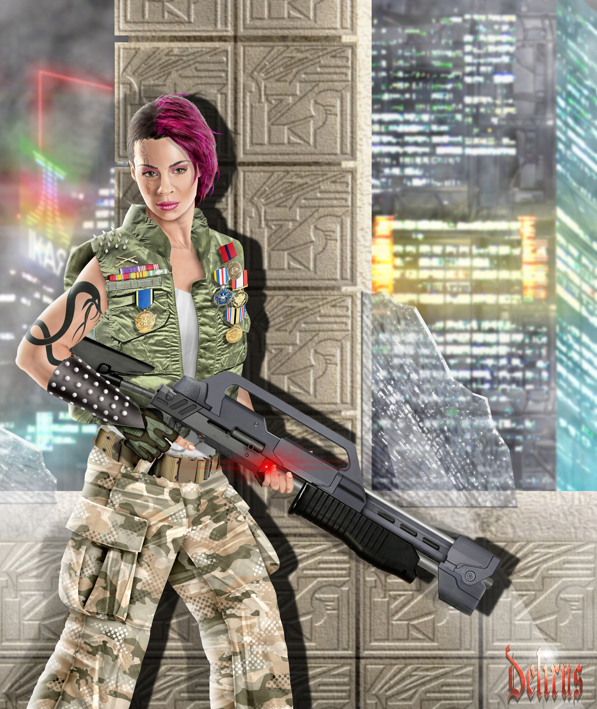 ArtStation - Urban warrior