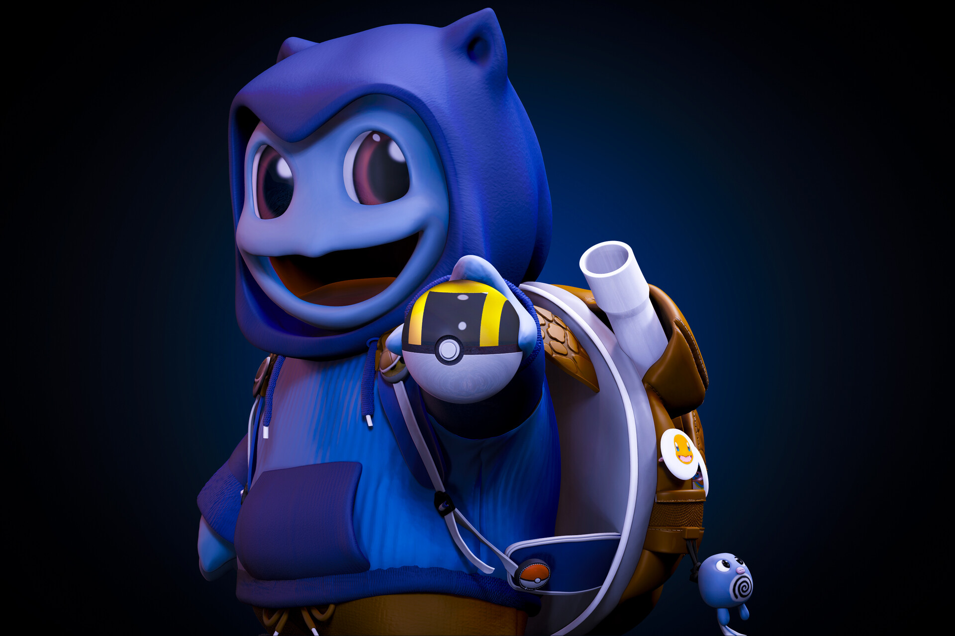 ArtStation - SQUIRTLE - POKEMON