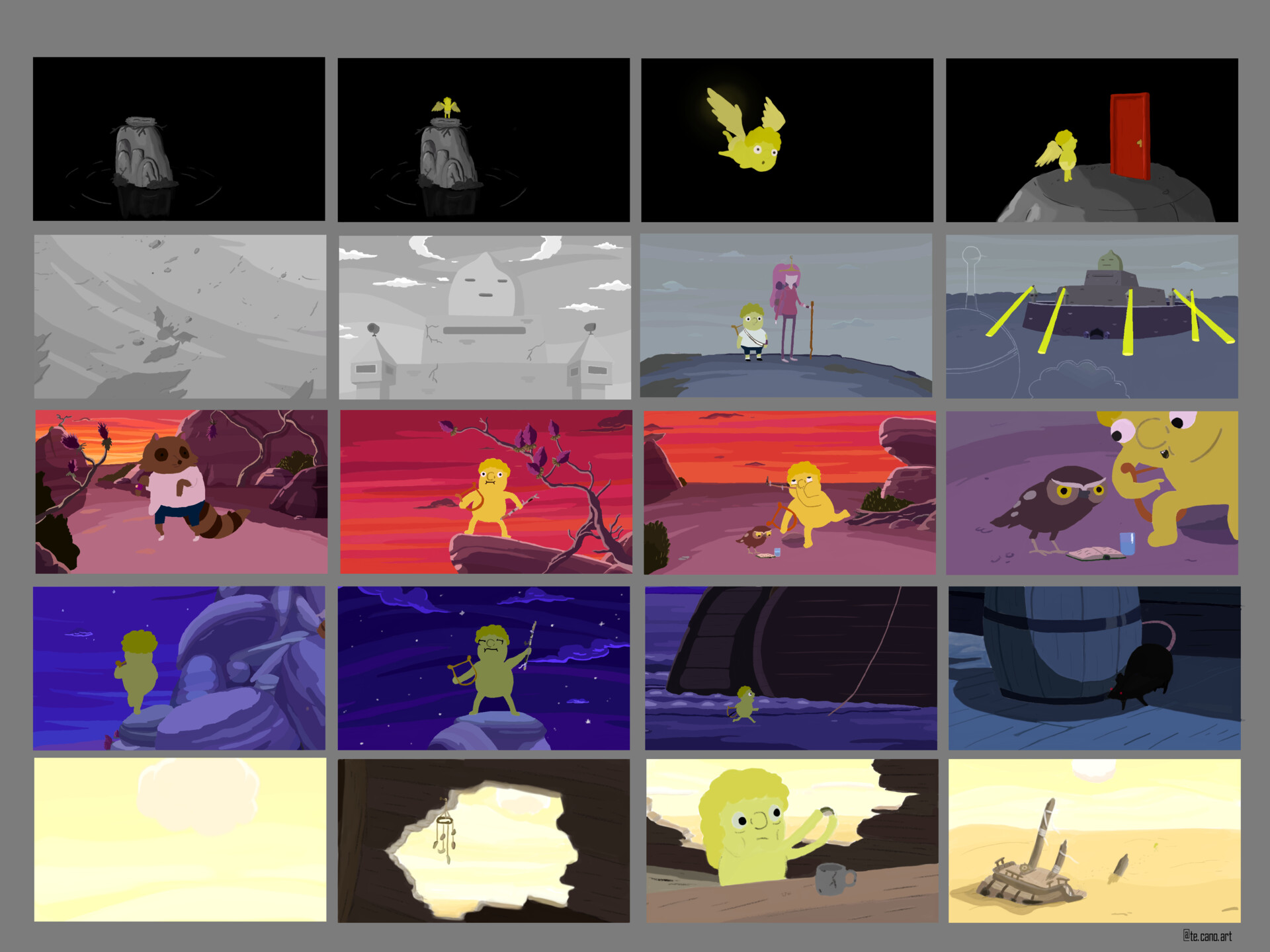 ArtStation - Adventure Time_Color Script_Season 5_Episode 50