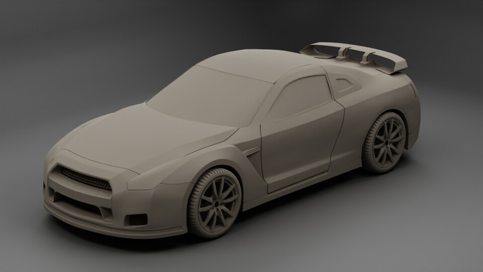 ArtStation - Nissan_Gtr