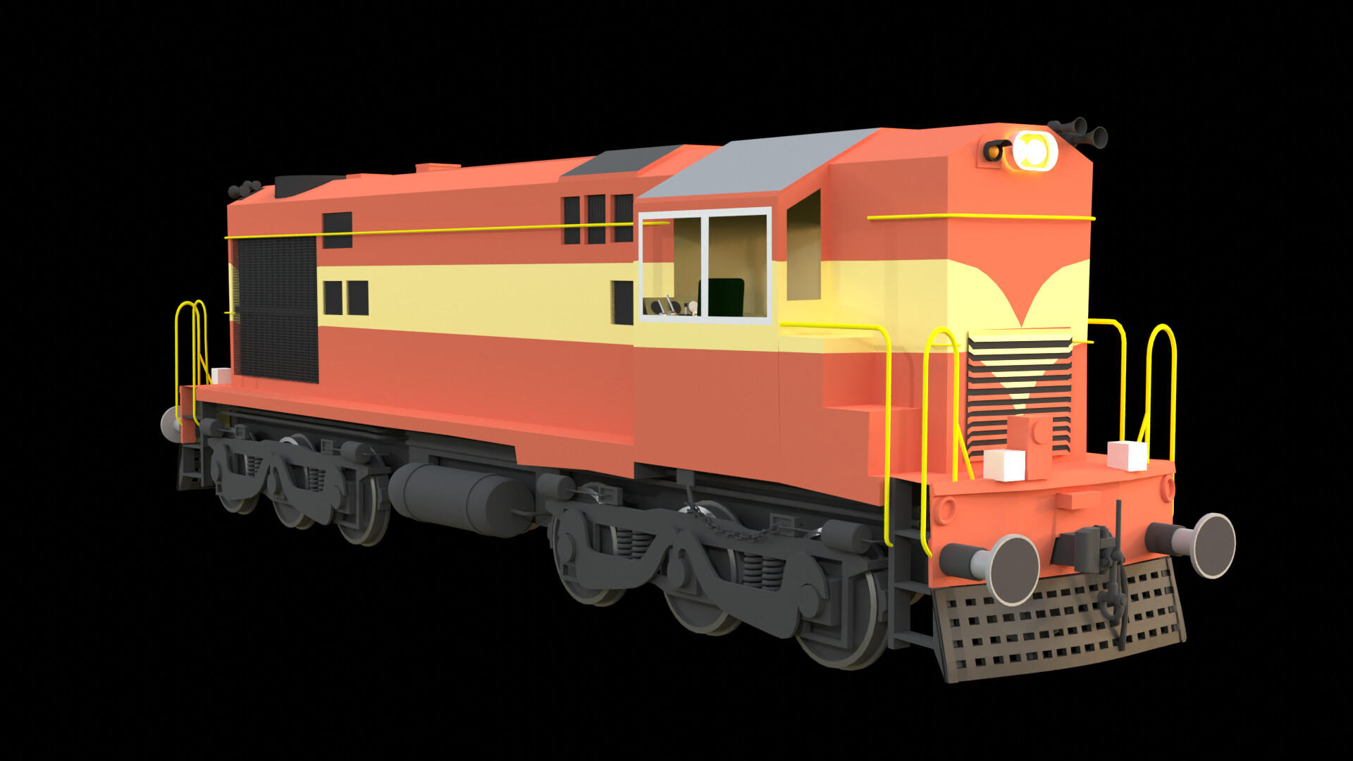 Amit Barve - Diesel Locomotive WDM (3D Model)