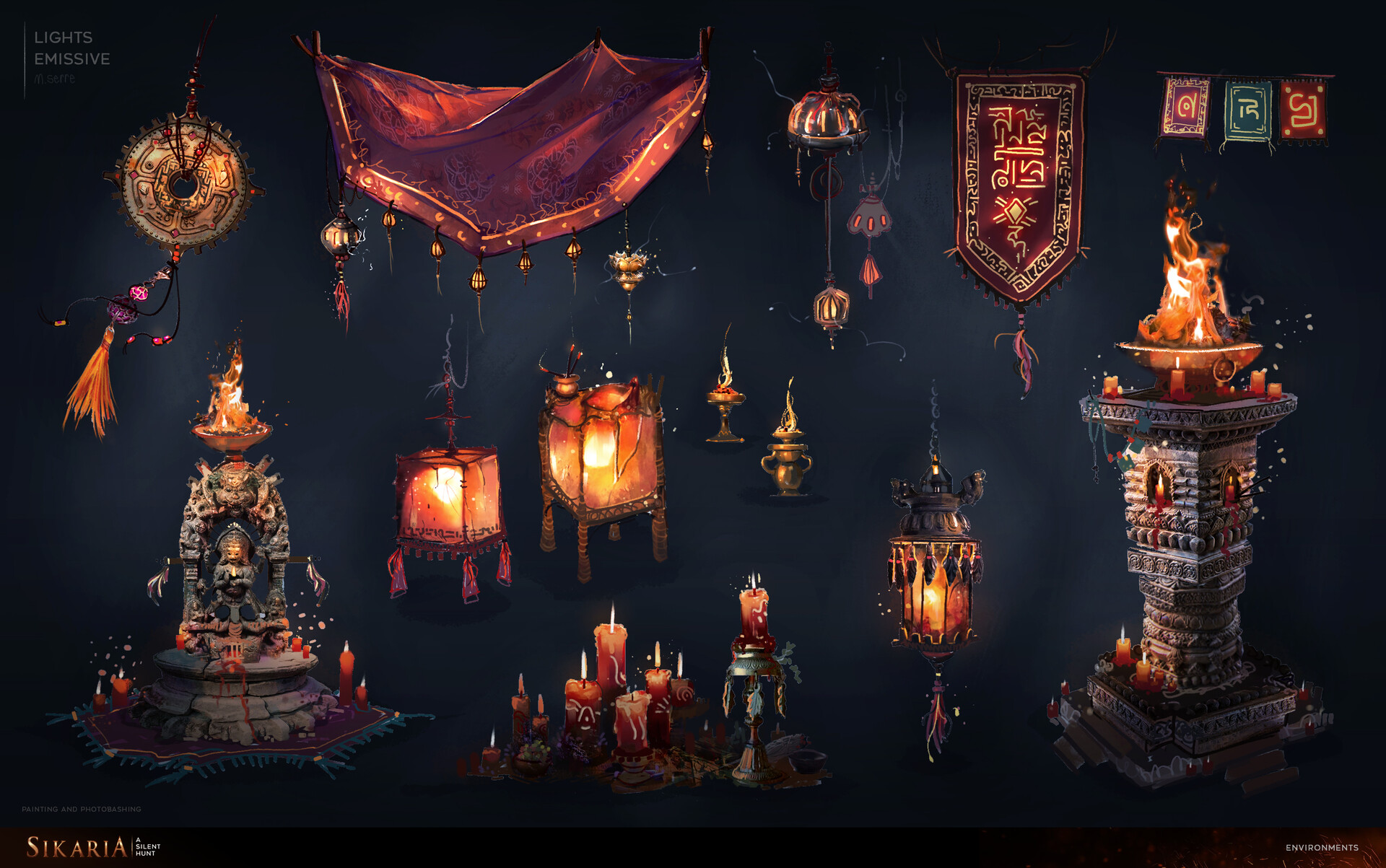 Marine Serre - Environments / Props - Concept art