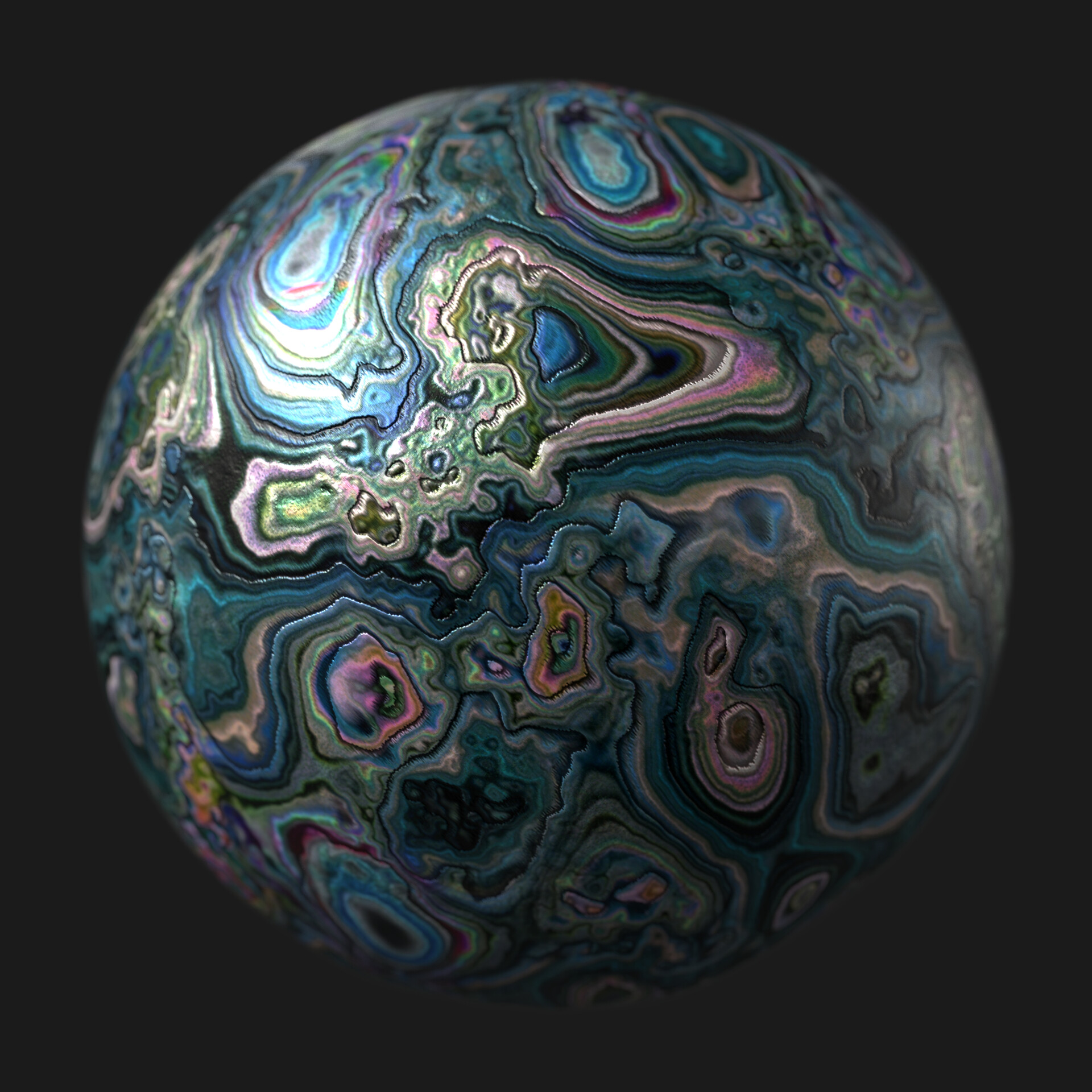 ArtStation - Mother of Pearl Nacre PBR Procedural Material 001