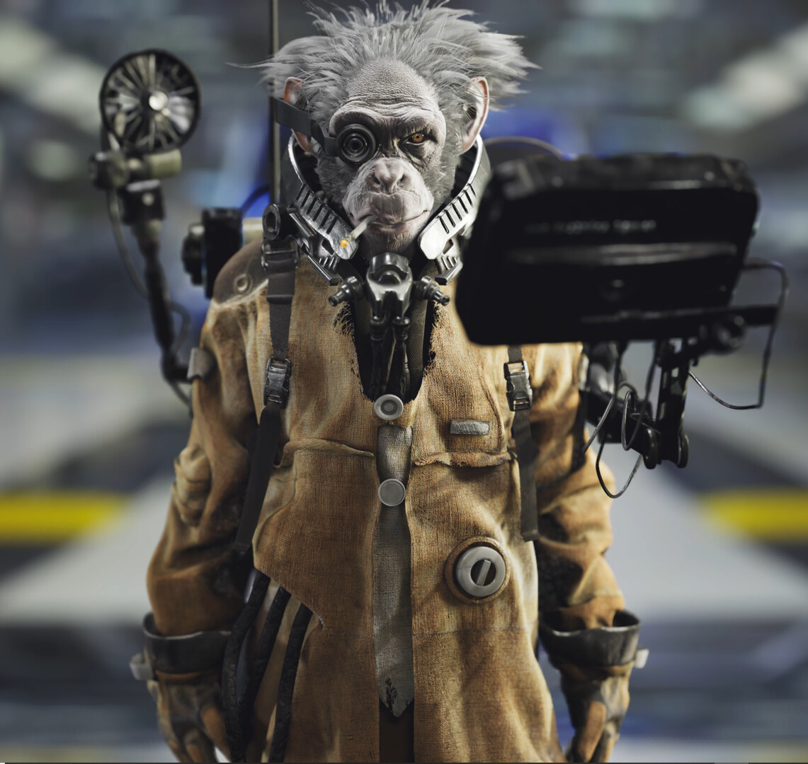 ArtStation - 3D Space ape character