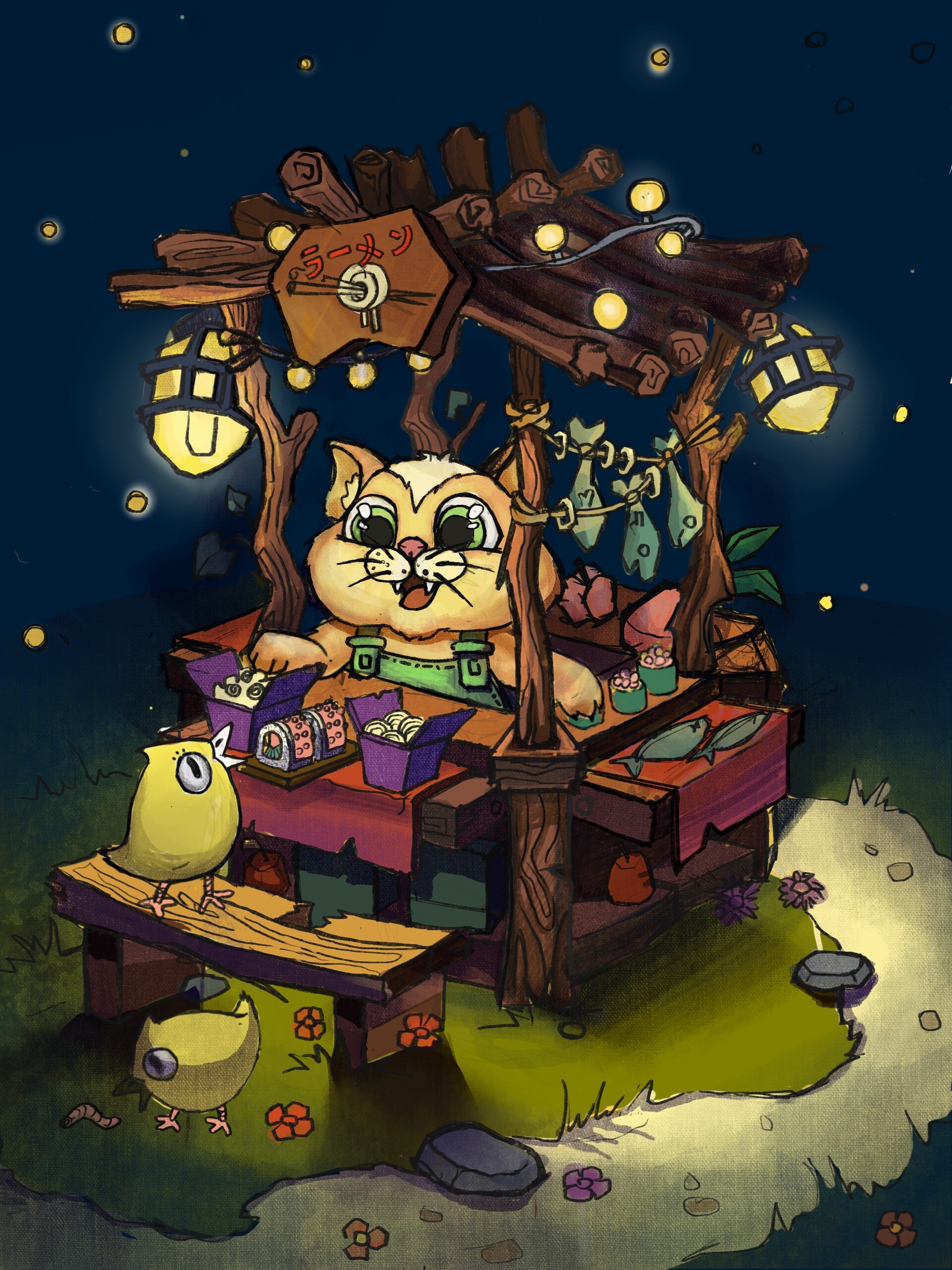 ArtStation - Fish shop concept