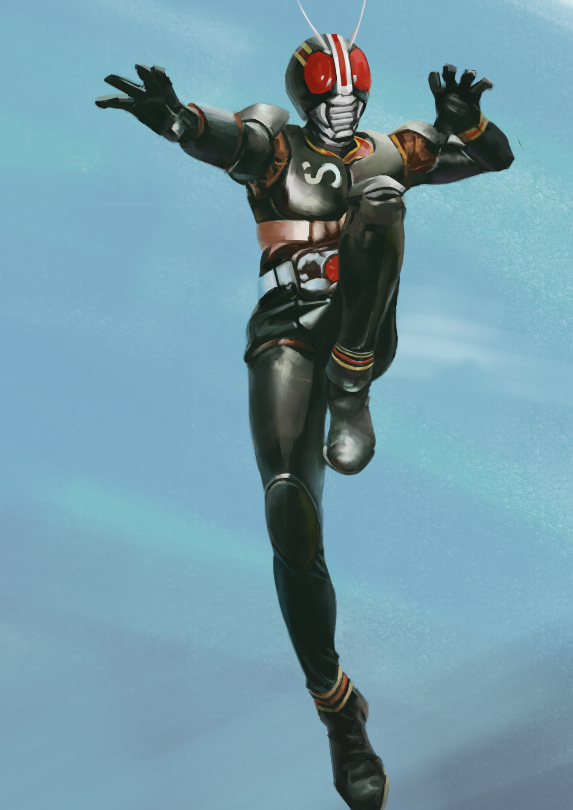 ArtStation - Kamen Riderblack 假面骑士black