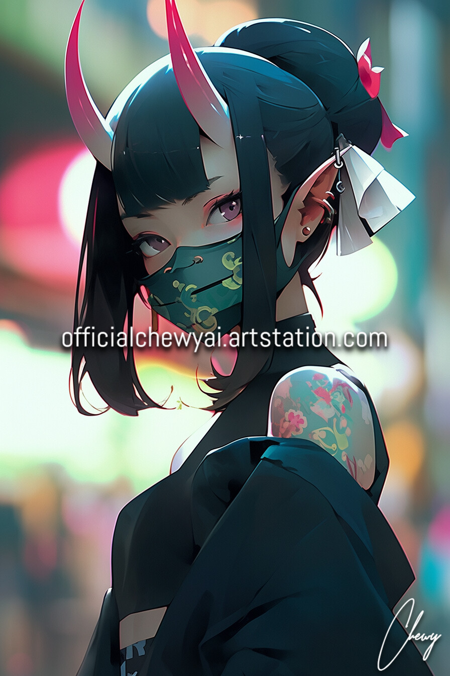 Chewy - Oni Mask Girls