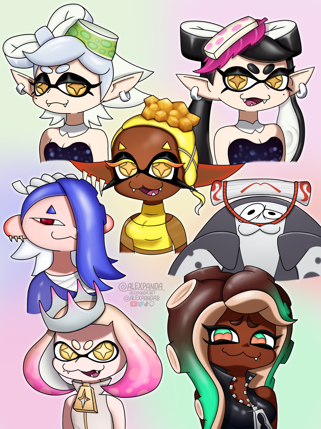 ArtStation - Splatoon Portraits