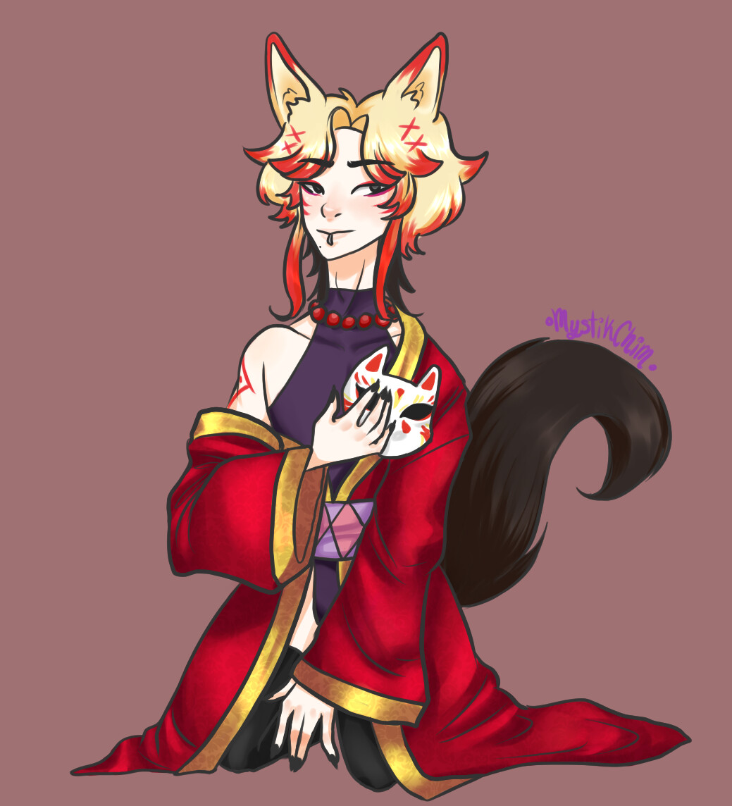 ArtStation - Artober 2021 Day 29 Kitsune