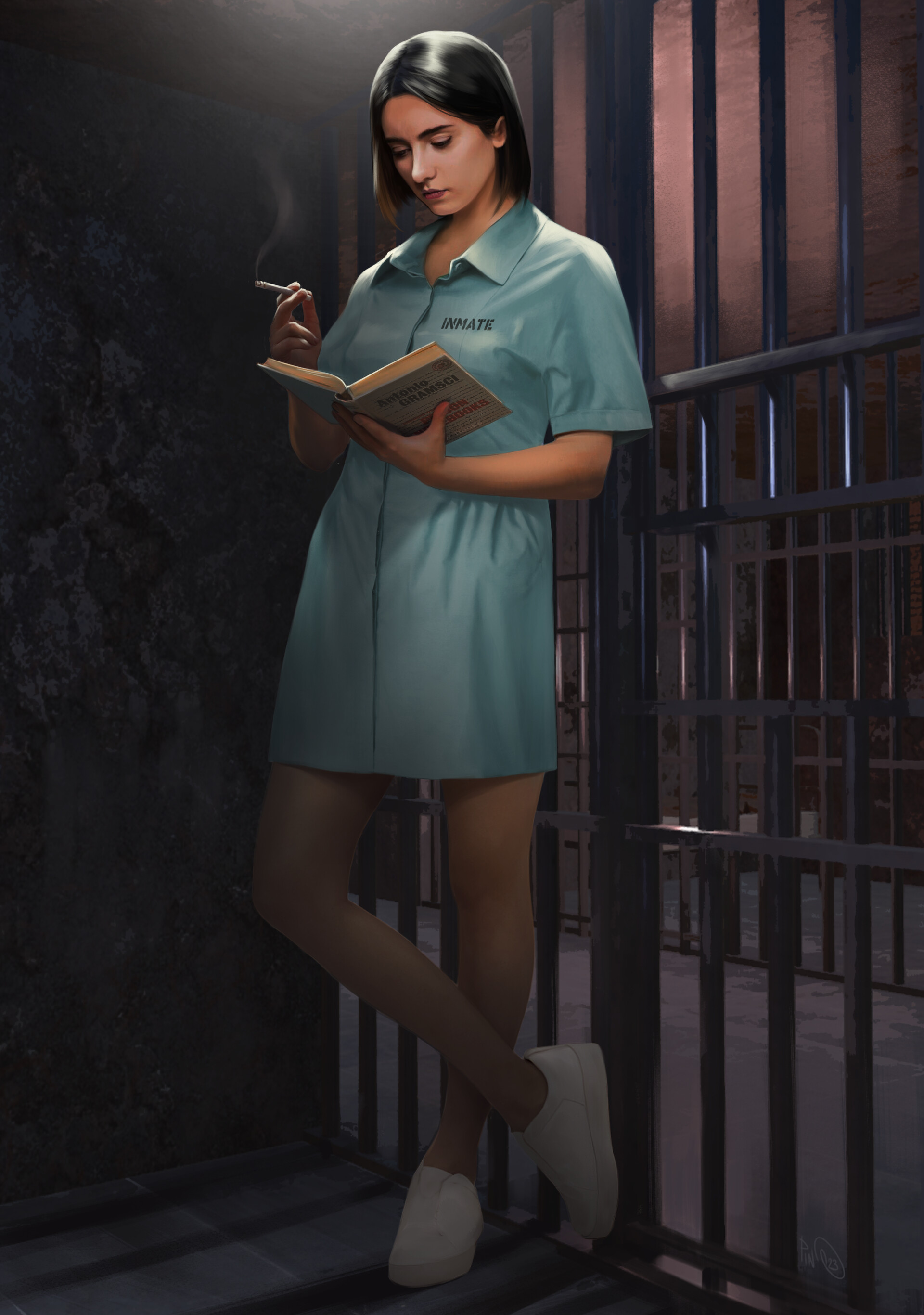 ArtStation - Woman in prison
