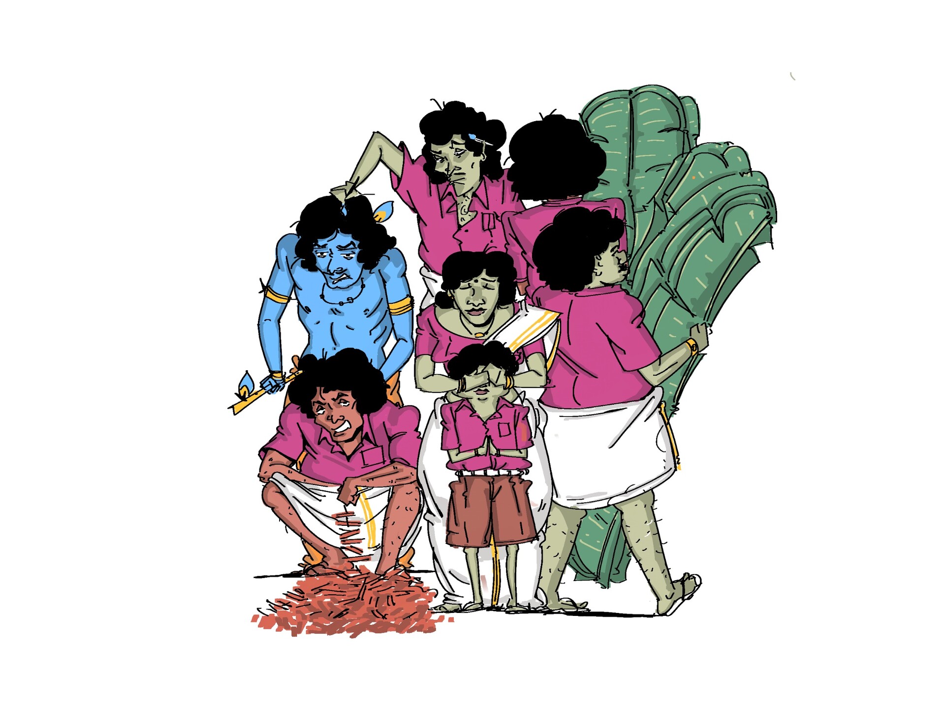 ArtStation - Vishu Poster illustrations