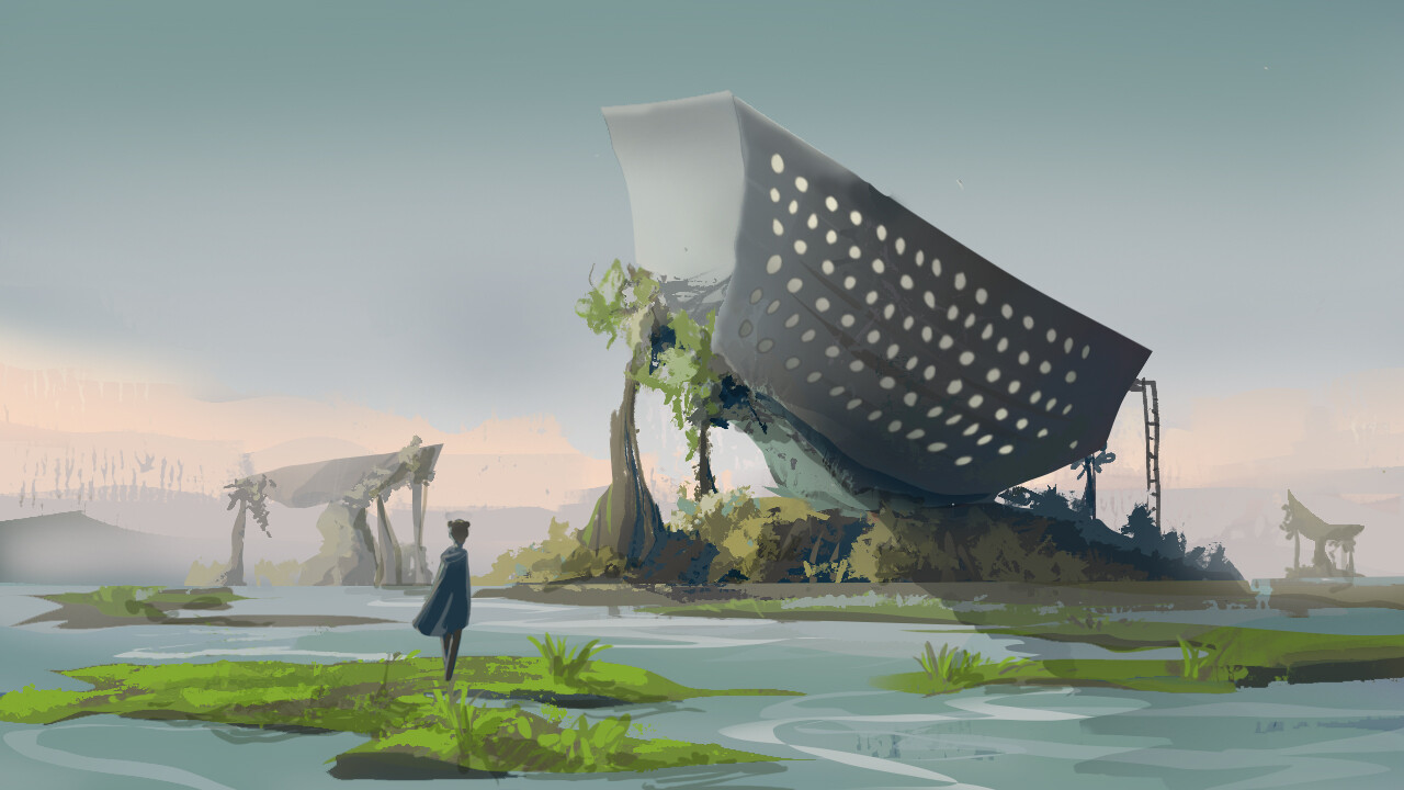 ArtStation - dream environment sketches