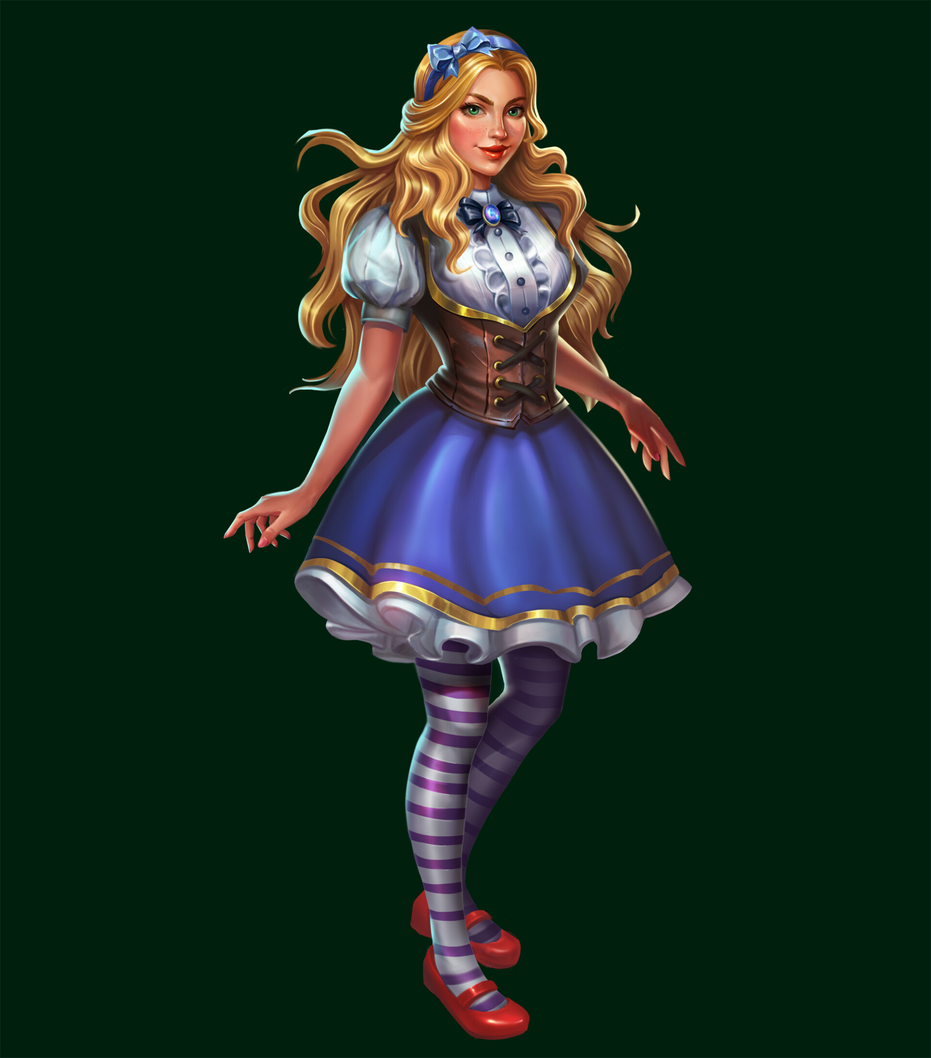 Desislava Nikolova - Alice / Slot Game Character / Property of Wizard Games