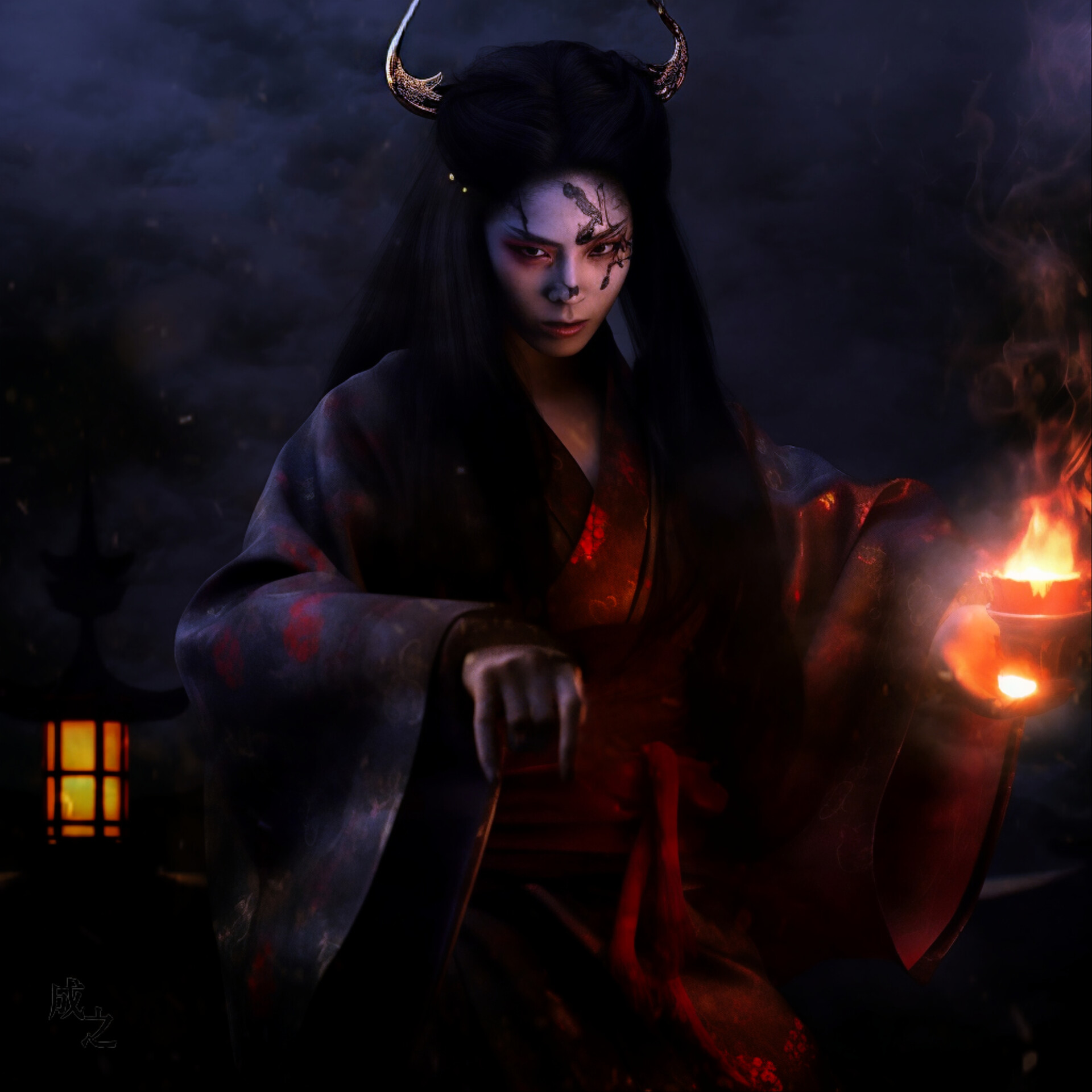 NARIYUKI SHIMAMOTO - Ibaraki-Doji ( Japanese mythical Oni / Japanese ...