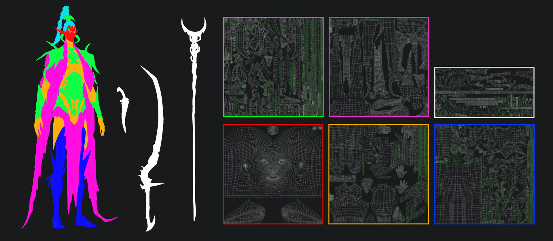 Games Artist - Dark Elf - Character Breakdown - Pedro García