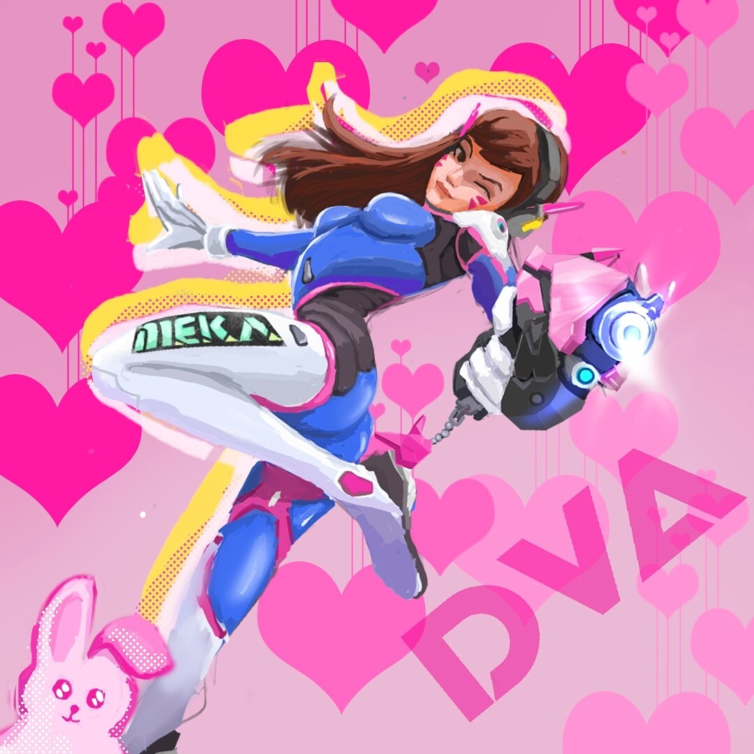 ArtStation - Dva from overwatch concept art
