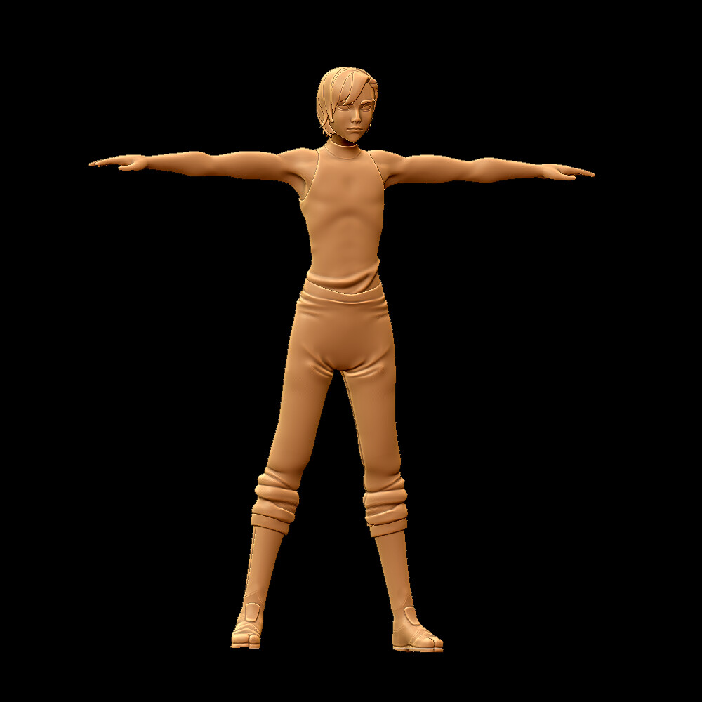 PixyP - 3D Full body Character Male Sculpture