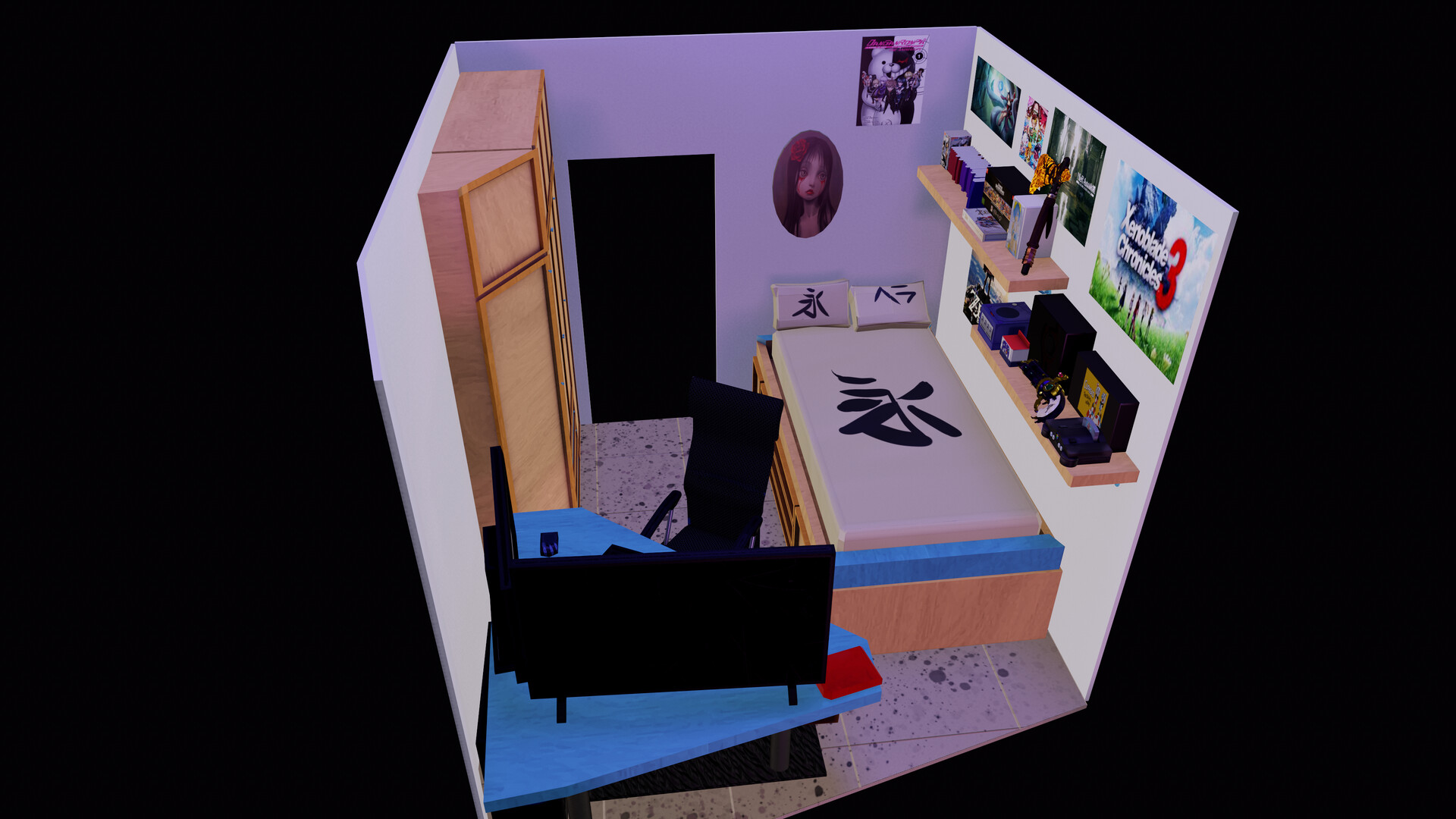 ArtStation - My room! 3D model texturized