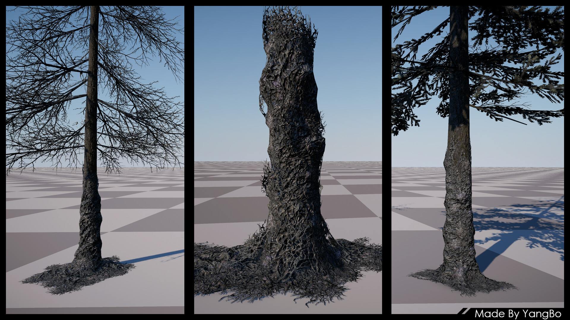 ArtStation - dead tree bark design in FC DLC