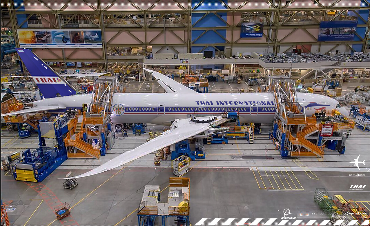 ArtStation - Thai Airways Boeing 787 Dreamliner RetroJet Thai ...