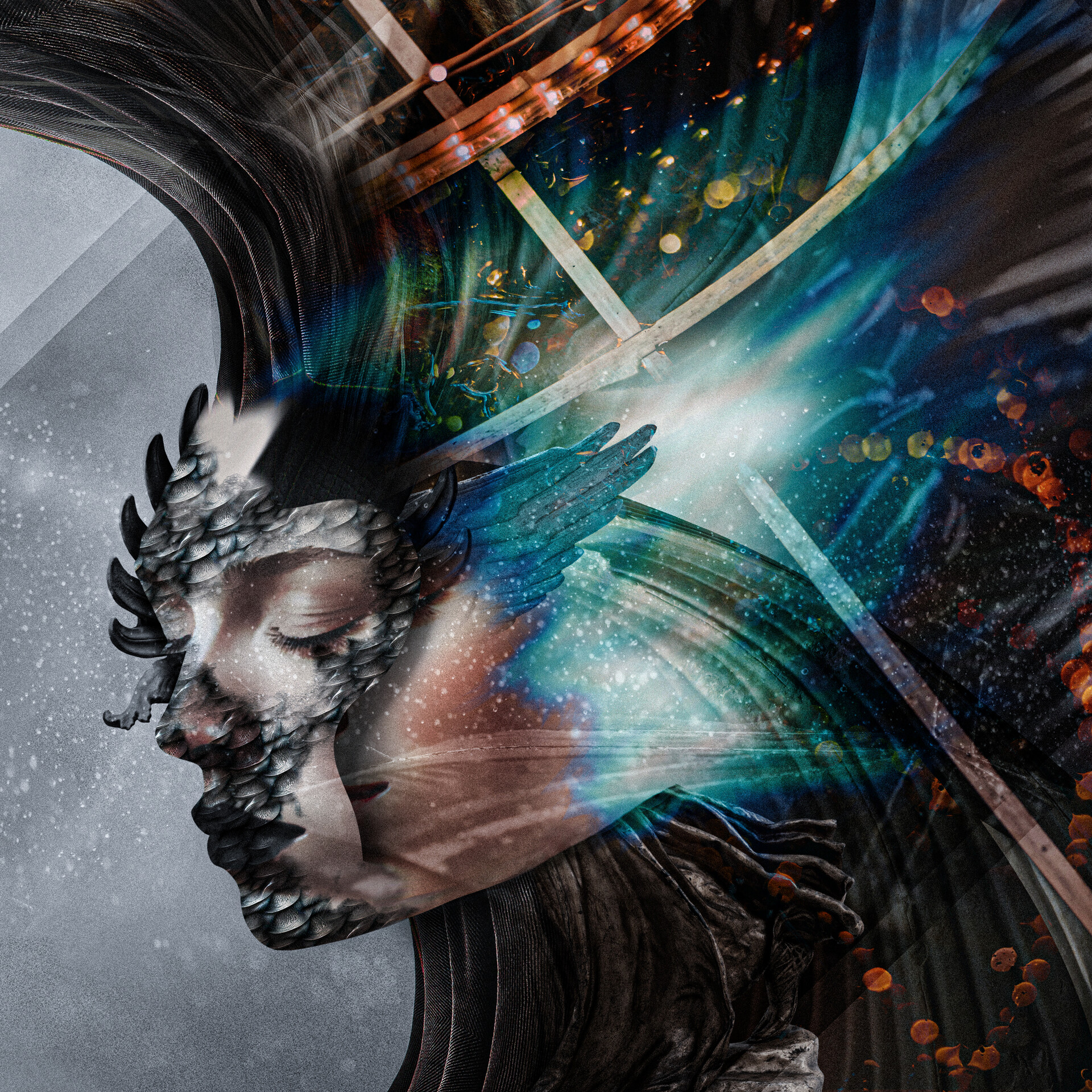 ArtStation - Dragon scale skin wanderer