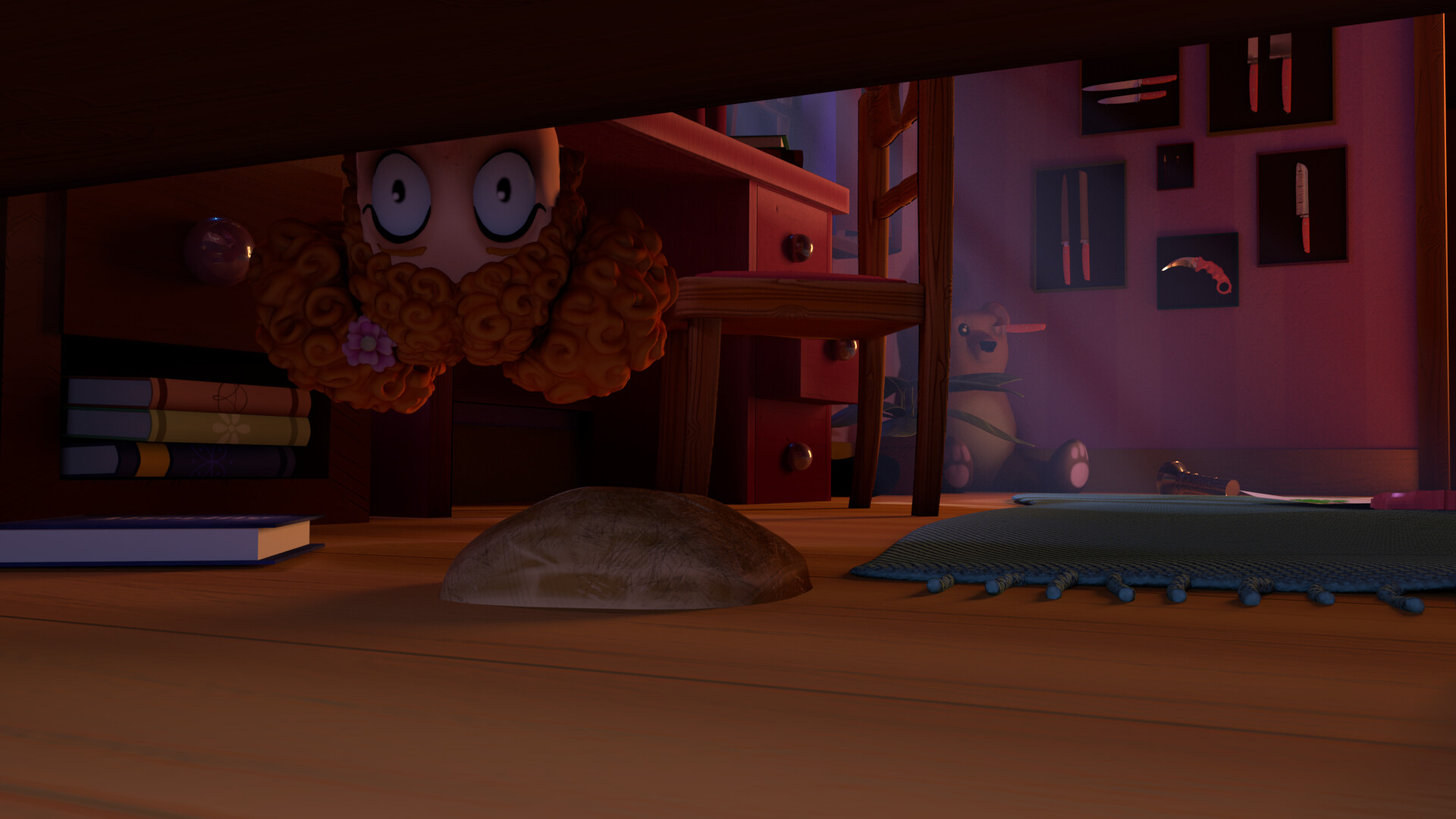 ArtStation - Monster under the bed?