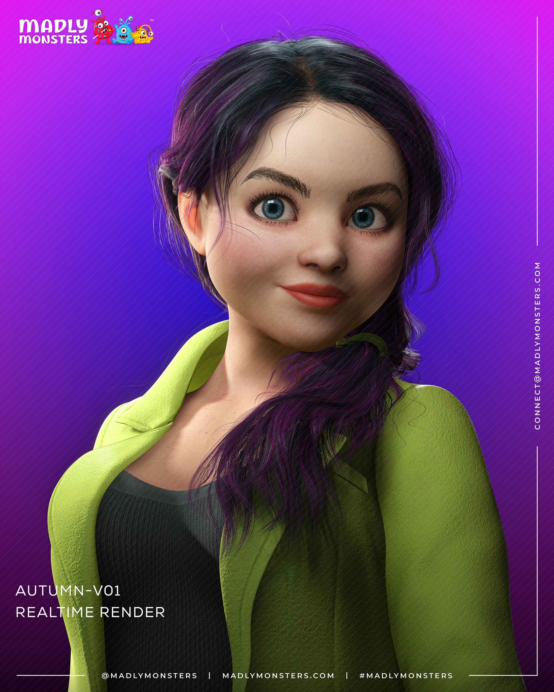 ArtStation - Autumn-V01 | 3D Character Design by Madly Monsters