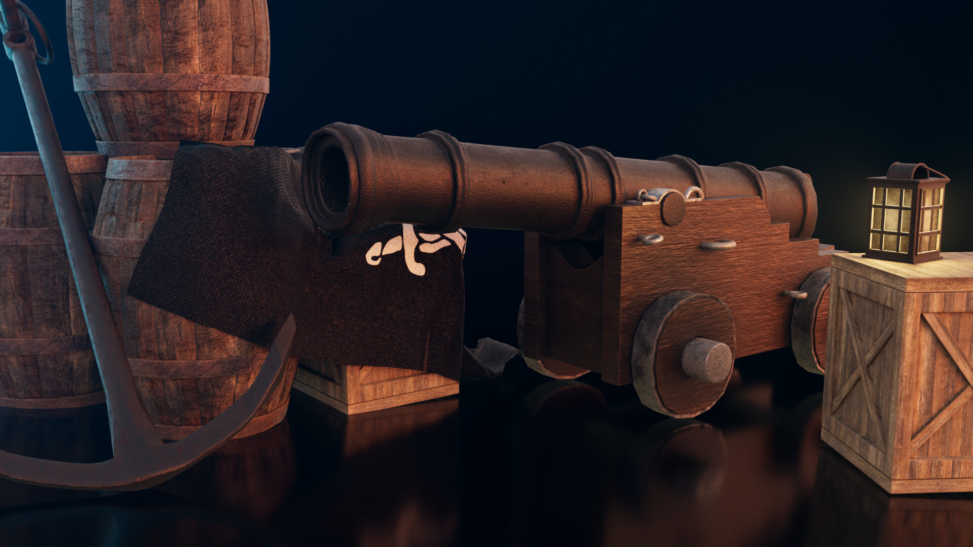 ArtStation - 18th Century Naval Props